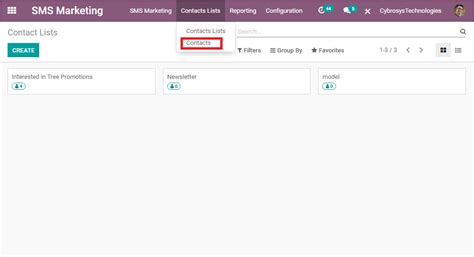 How To Create Contacts And Contacts Lists In The Odoo SMS Marketing