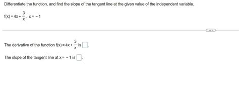 solved f x 4x x3 x −1 the derivative of the function