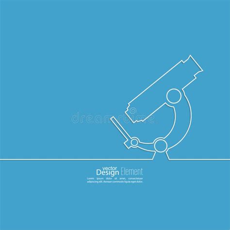 Poster With A Microscope Stock Vector Illustration Of Black 48079171