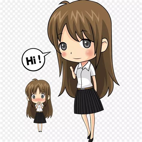 可爱少女之手绘png图片素材下载图片编号qbagwpxy 免抠素材网