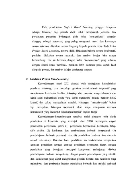 project based learning pdf