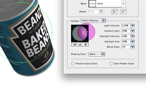 Create A Can Of Beans By Mapping Vectors To A 3d Object Envato Tuts