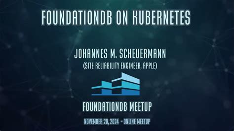 Foundationdb On Kubernetes Youtube