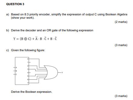 Solved A Based On Priority Encoder Simplify The Chegg