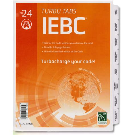 Buy International Existing Building Code IEBC Turbo Tabs Loose Leaf