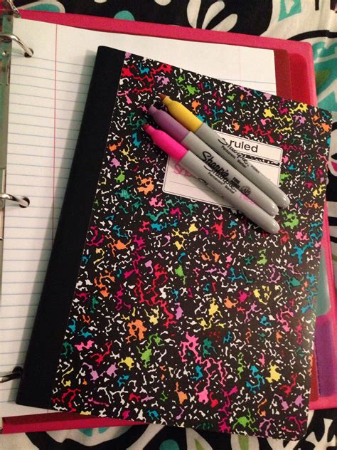 Decorate Composition Notebook With Sharpie Composition Notebook School Diy Composition