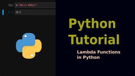 python programming for beginners episode 9 lambda functions in