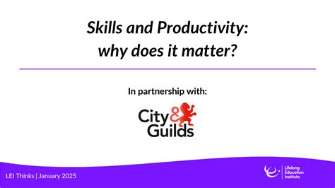 New Paper Skills And Productivity Why Does It Matter
