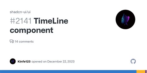Timeline Component · Issue 2141 · Shadcn Uiui · Github