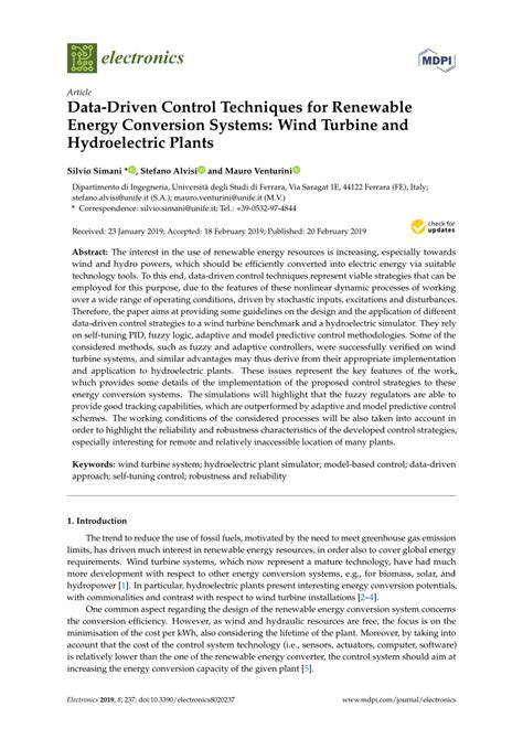pdf data driven control techniques for renewable energy conversion