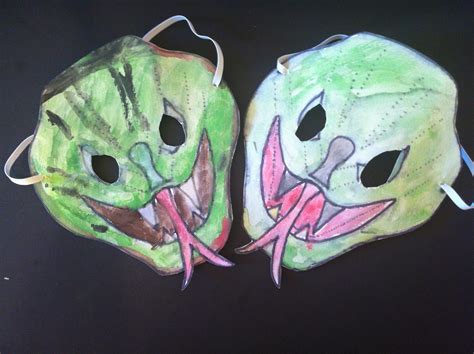 March Break 2012 Diy Python Masks The Lunchbox Season