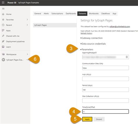 setting time zone for tygraph pages support