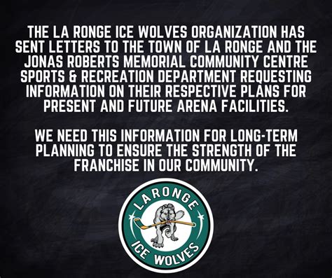 Team Statement La Ronge Ice Wolves