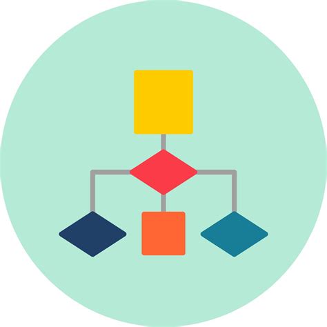 Flow Chart Vector Icon 20330619 Vector Art At Vecteezy