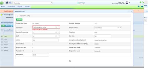 Visibility Of System Status 13724 Receiving Inspection Shows Stopper