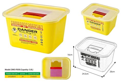 46l capacity plastic sharps container dailymag