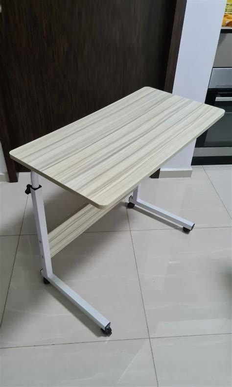 Computer Table Adjustable Movable 8 Furniture Home Living Furniture Tables Sets On Carousell