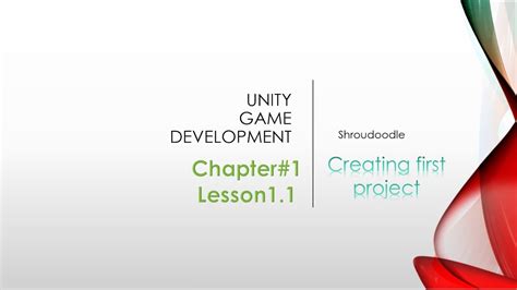 Unity D Game Development Chapter Lesson Creating Your First Project URDU HINDI