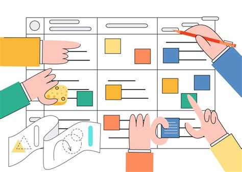 Agile Scrum Vector Images Over
