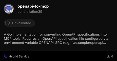 Openapi To Mcp Mcp Servers · Lobehub