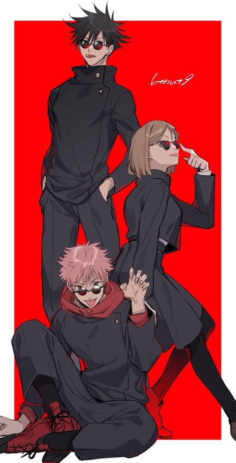 Fushiguro Megumi Itadori Yuuji And Kugisaki Nobara Jujutsu Kaisen