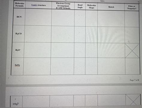 Solved Molecular Formula Lewis Structure Electron Group