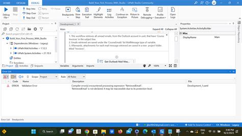 Question On Building The WorkflowPart One Academy Courses UiPath Community Forum