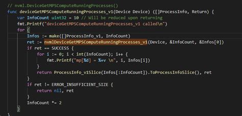 nvmldevicegetmpscomputerunningprocesses v2 api is missing · issue 28