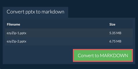 Convert Pptx To Markdown Files Online Powerpoint Pptx Converter Ezyzip