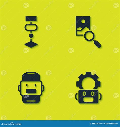 Set Robot Setting Humanoid Robot Funnel Or Filter Artificial