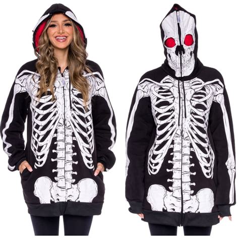Skeleton Hoodies For Halloween And Casual Wear In Multiple Styles