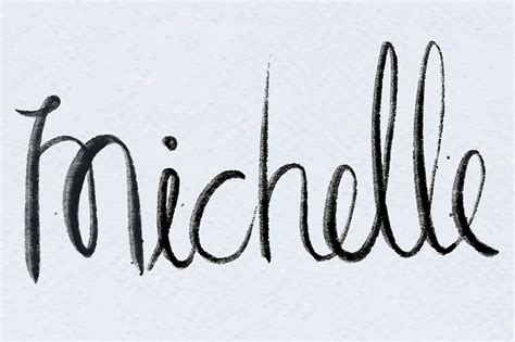 Hand Drawn Michelle Vector Font Premium Vector Rawpixel