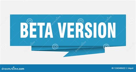Beta Version Stock Vector Illustration Of Sticker Version