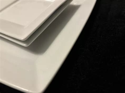 Thomas Und Serax Teller Trio 3x Eckig Weiß Edel Gedeckter Tisch Porzellan Eur 25 00 Picclick De