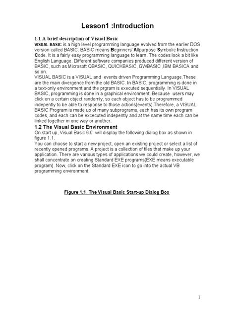 Vb Tutorials Pdf Basic Variable Computer Science