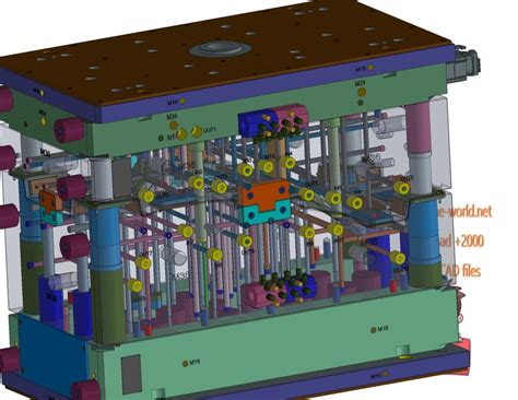 Industrial 3d Model Lamp Injection Mold Machine World