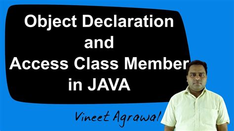Object Declaration And Access Class Members In Java Hindi Youtube