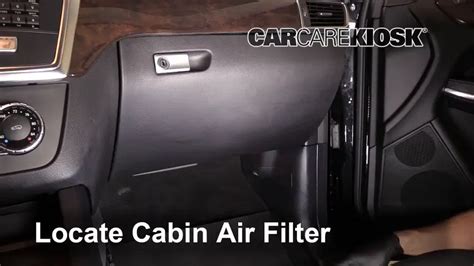 Cabin Air Filter Replacement 2013 Mercedes Benz Ml350 Bluetec 4matic 3