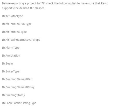 Solved Asign Revit Categories To Ifc Class Name Autodesk Community