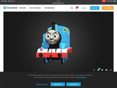 cgi thomas on sketchfab v7 by charlieaat on deviantart