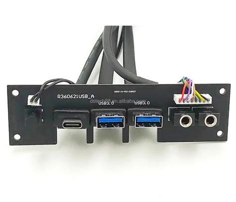 Oem Factory Desktop Computer Front Case Panel Cable With 2xusb3 0 And Type C And Hd Audio Power