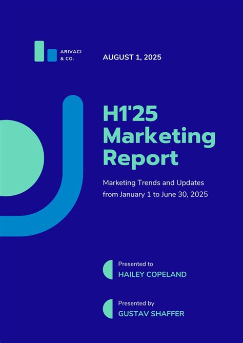 Page 7 Free Printable Editable Marketing Report Templates Canva