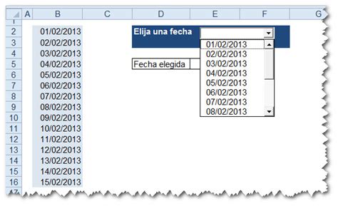 Jld Excel En Castellano Usar Microsoft Excel Eficientemente Fechas En Combobox