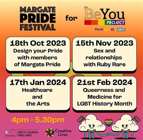 So Excited To Have Teamed Up With Margate Pride To Deliver A Series Of Workshops To Lgbtq Young
