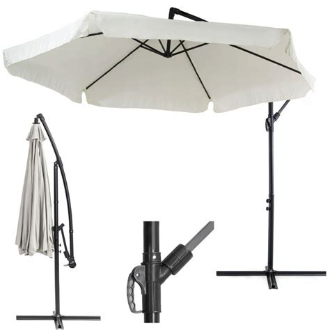 Parasol Ogrodowy Z Wysięgnikiem Duży Regulowana Czasza Składany Empoli 5902308215825 • Cena
