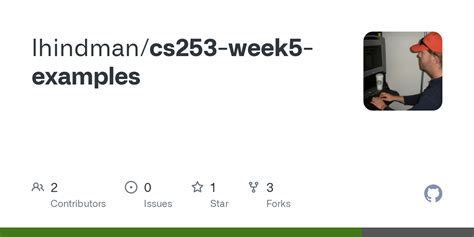 Github Lhindmancs253 Week5 Examples