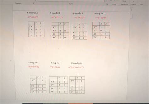 Can You Create Logic Designs For Each Of The Kmaps And Put Them Course Hero