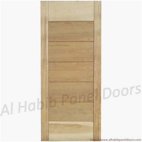 American Ash Wood Frame With Ash Mdf Panel Door Hpd674 Semi Solid