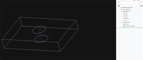 Solved Thread Hole Ptc Community