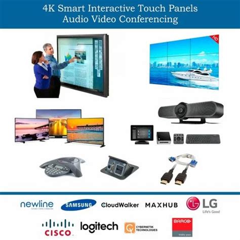 4k Smart Interactive Touch Panels Audio Video Conferencing At ₹ 150000